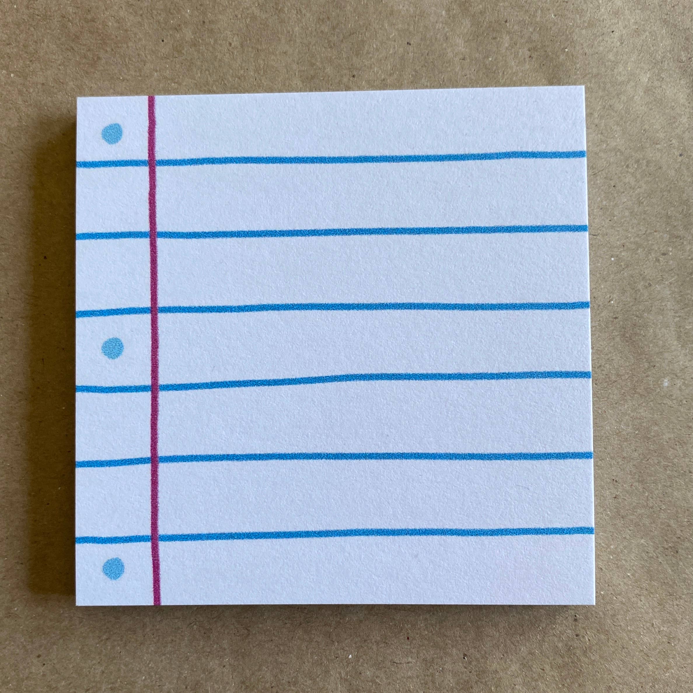 Notebook Paper Sticky Notes – Mood Janesville